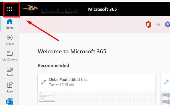 How to Access Office 365 Applications – International College of Health ...