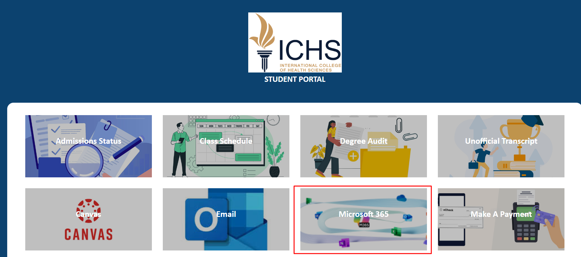 How to Access Office 365 Applications – International College of Health ...
